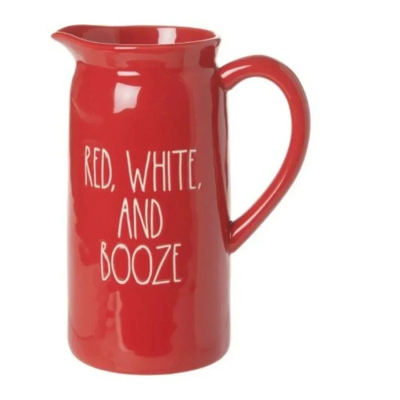 Rae Dunn | Dining | Rae Dunn Red White And Booze Pitcher | Poshmark